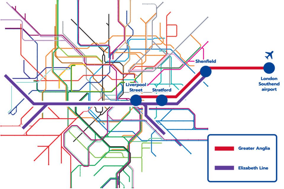 Elizabeth Line Connections - London Southend Airport